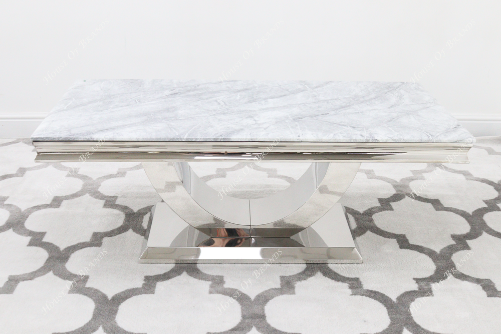 Naples Grey Marble Coffee Table