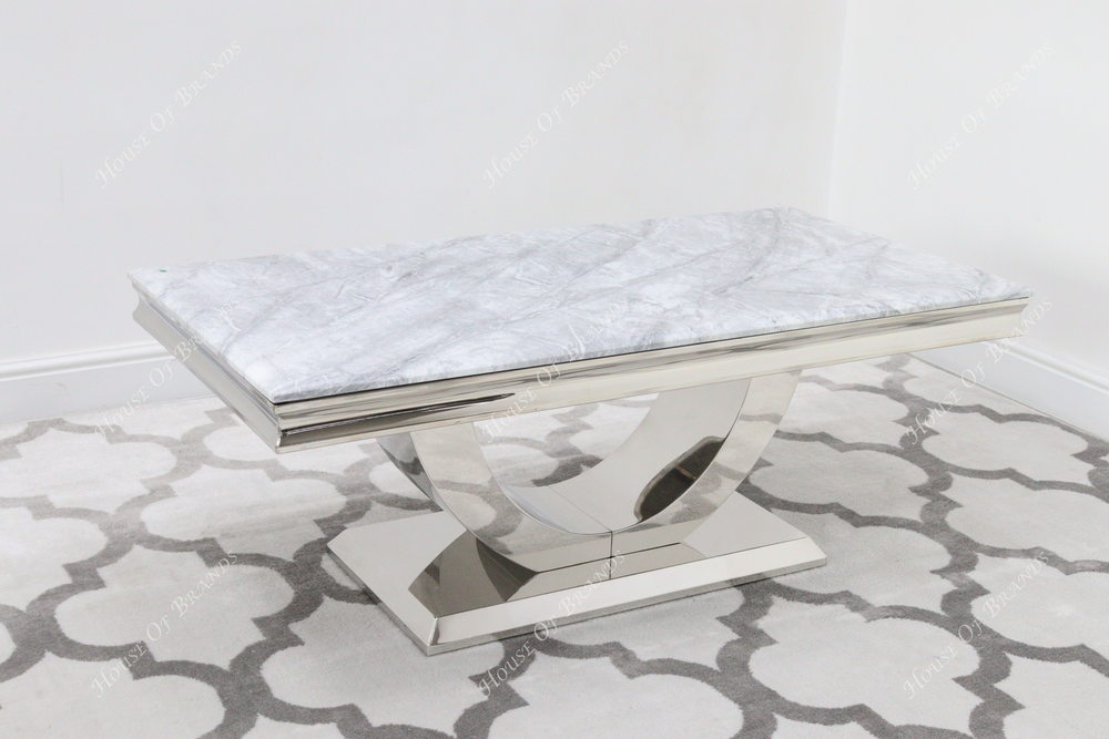 Naples Grey Marble Coffee Table | House of Brands